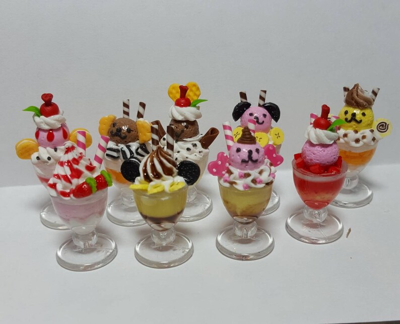 Ice Cream Sundae Dolls House Miniature Dessert Accessory - Etsy