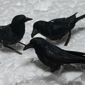 Handmade Miniature Raven Bird, 1:12 Scale - Etsy
