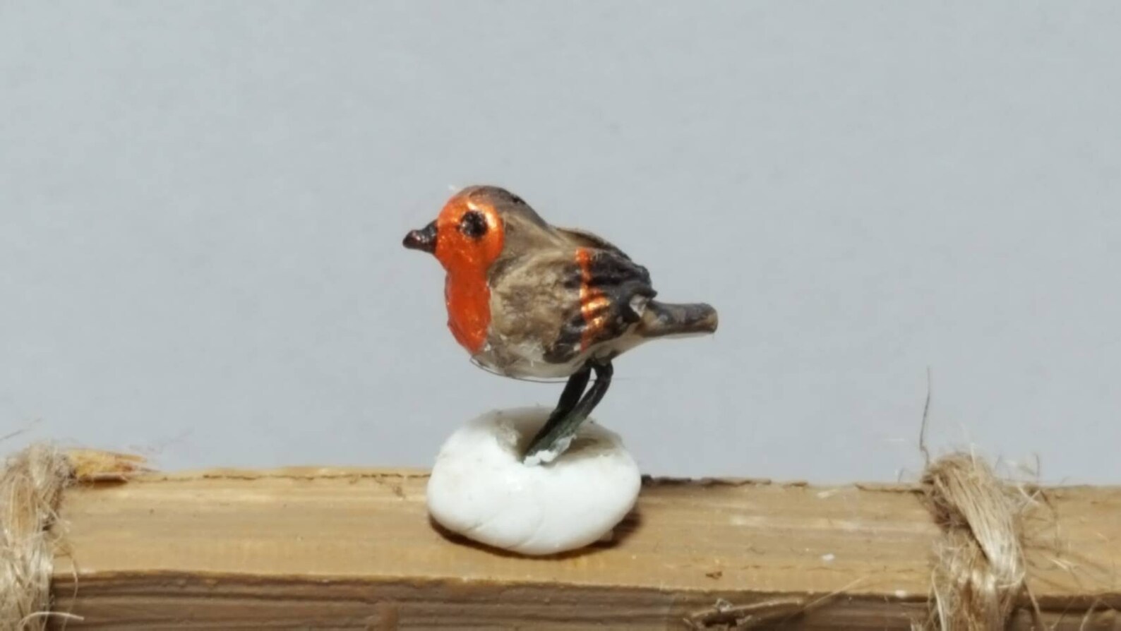 1 X Hand Made Miniature Robin Bird - Etsy UK