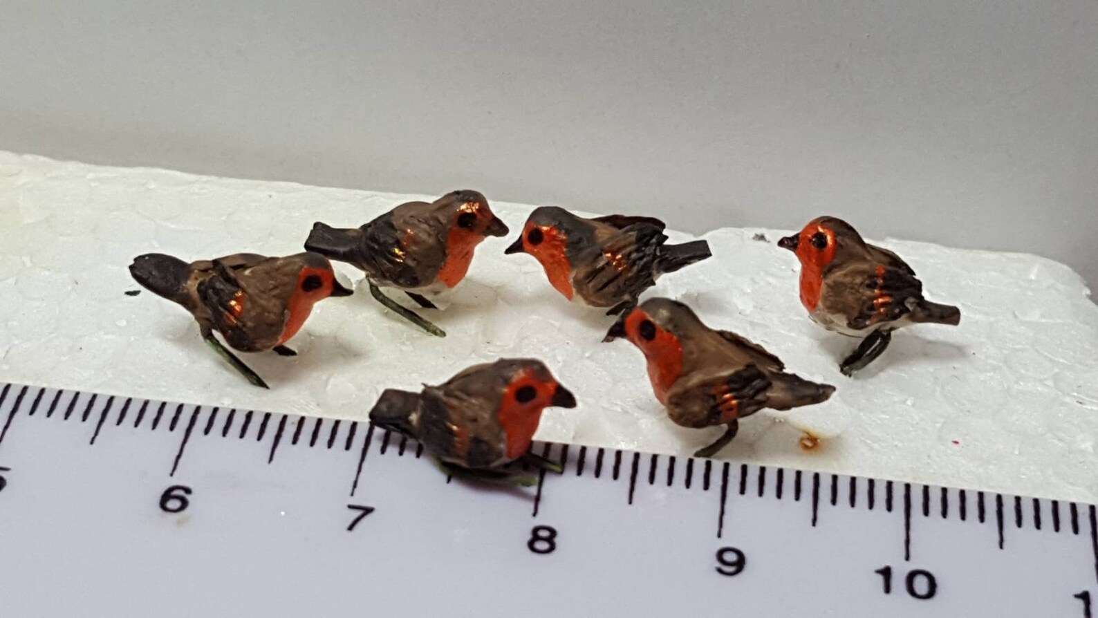 1 X Hand Made Miniature Robin Bird - Etsy UK