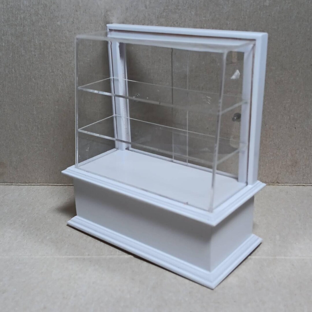 Dolls House White Wood and Acetate Display Shop Counter - Etsy