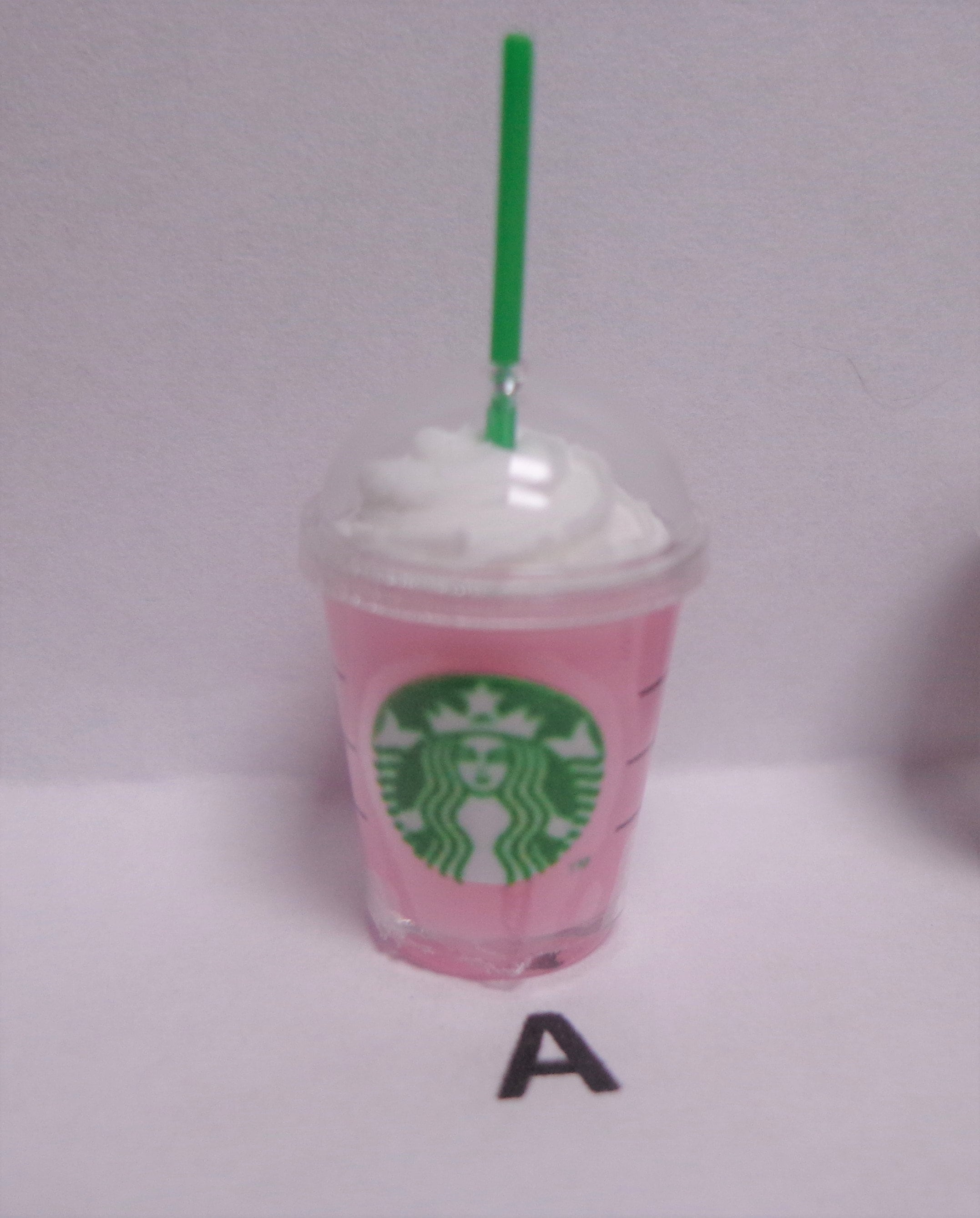 1/12 Scale Dolls Miniatures Starbucks Coffee With Clear Plastic Dome ...