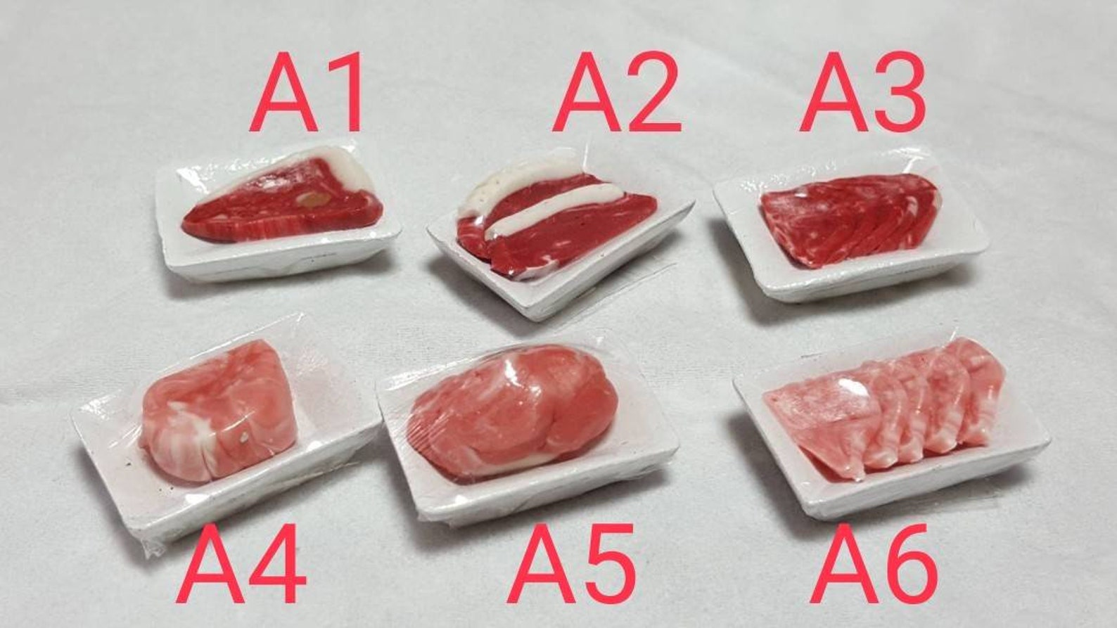 Miniature Meat, Dolls House Miniature Food - Etsy