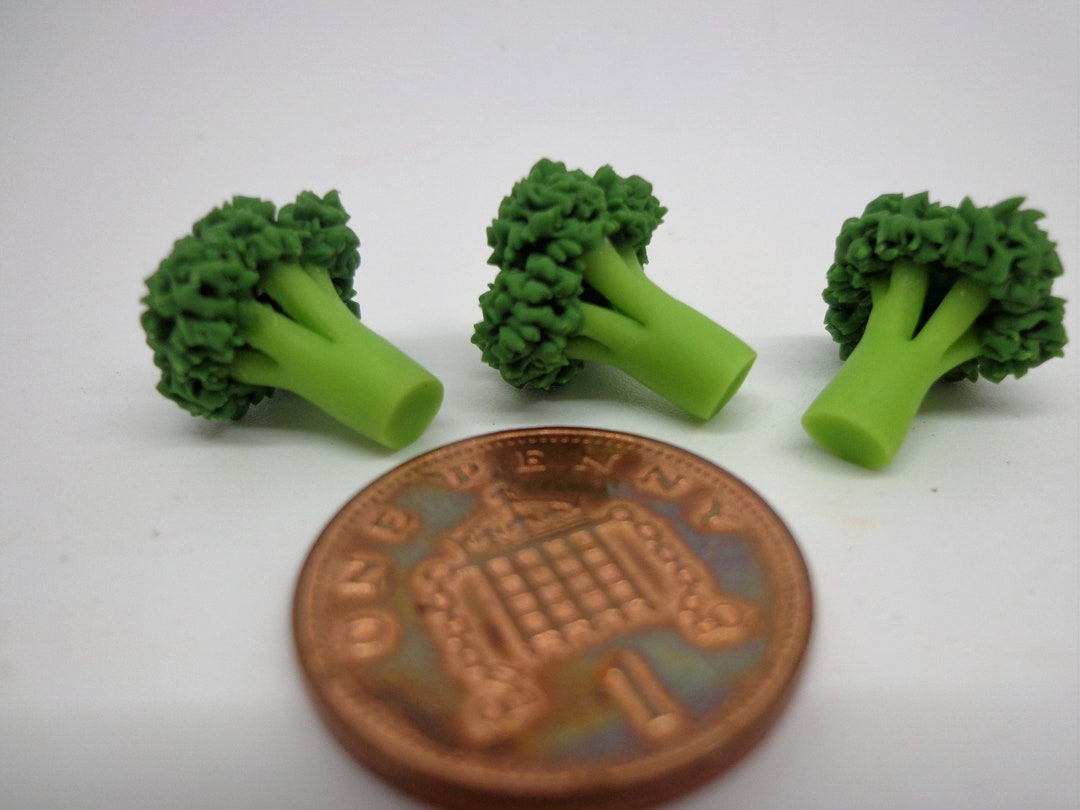 1:12 Scale 3 Broccoli Dolls House Vegetable, Kitchen Accessory - Etsy