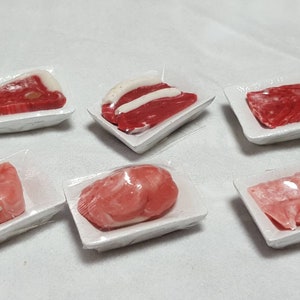 Miniature Meat, Dolls House Miniature Food - Etsy