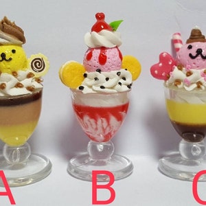 Ice Cream Sundae Dolls House Miniature Dessert Accessory - Etsy