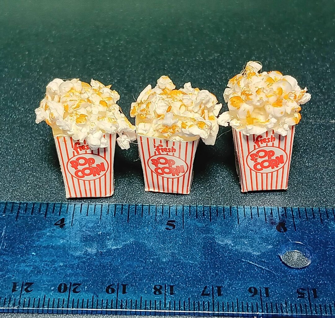 1;12 Scale Miniature Popcorn ,miniature Popcorn Box - Etsy