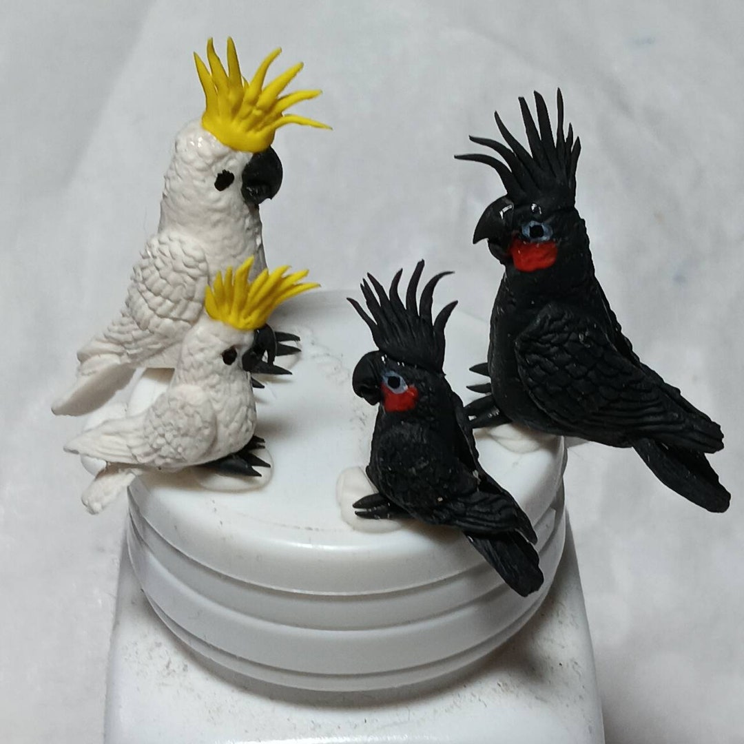 1:12 Scale Large, Small Cockatoo Dolls House Miniature Bird, Pet - Etsy