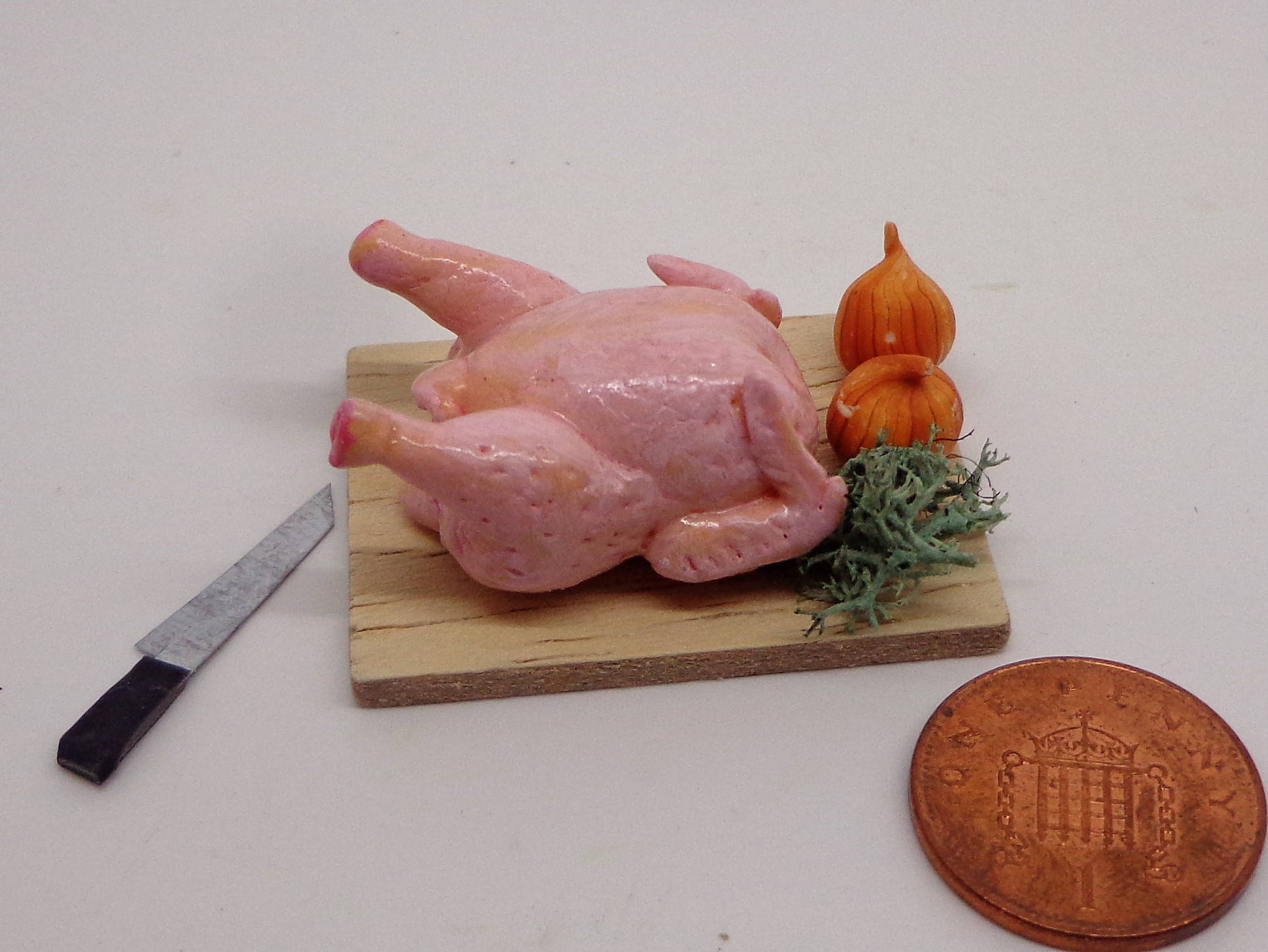 1:12 Scale Raw Chicken on Board Dolls House Miniature Food - Etsy