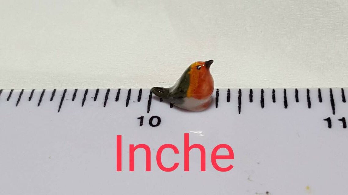 Worlds Smallest Tiny Miniature Robin Ceramic Pet Bird Hand - Etsy UK