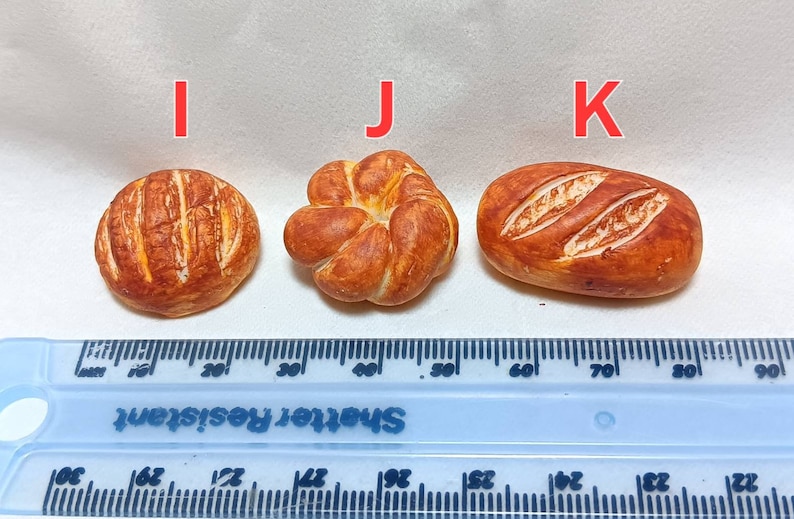 1;12 Scale Handmade Miniature Bread , Dollhouse Bread, Dolls House ...