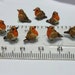 1 X Hand Made Miniature Robin Bird - Etsy UK