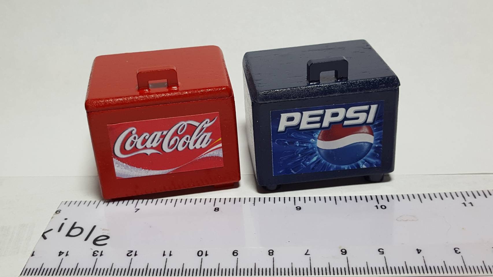 1:12 Scale Coca Cola Pepsi Cooler Box With 6 Bottles & Ice - Etsy UK