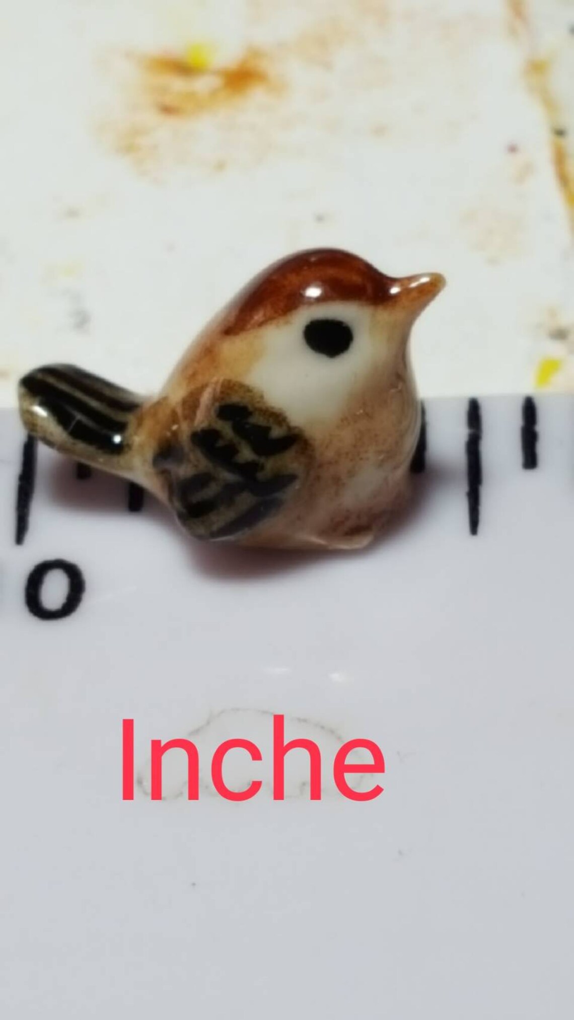 Smallest Tiny Miniature Wren Ceramic Garden Bird Hand Painted - Etsy