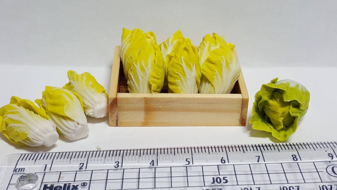 1;12 Scale Miniature Chinese Cabbage, Dollhouse Vegetables - Etsy