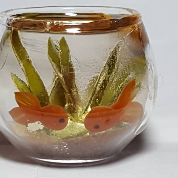 Mini Fake Fish Bowl - Etsy New Zealand