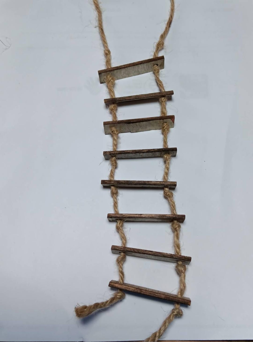 Dolls House Old Rope Ladder Miniature Wooden Garden Tree House ...
