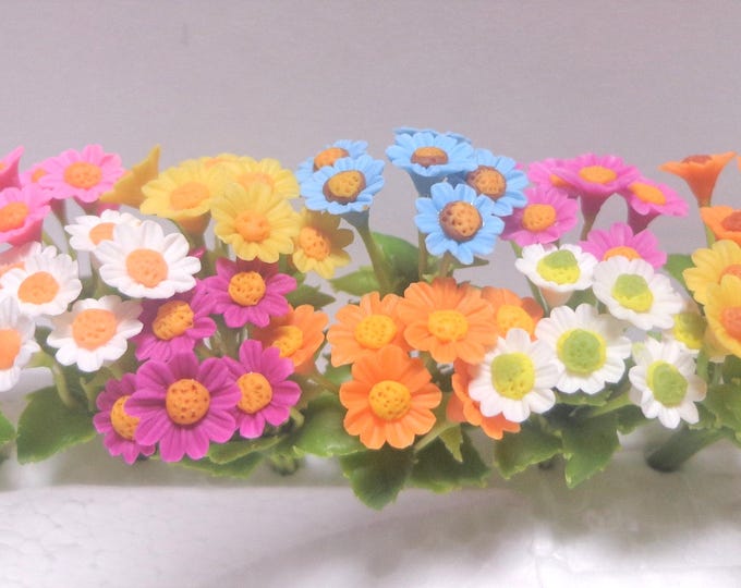 Miniature Dollhouse Flowers, Miniature French Flower Basket, 1/12 or 1/6 Scale Flowers - Etsy