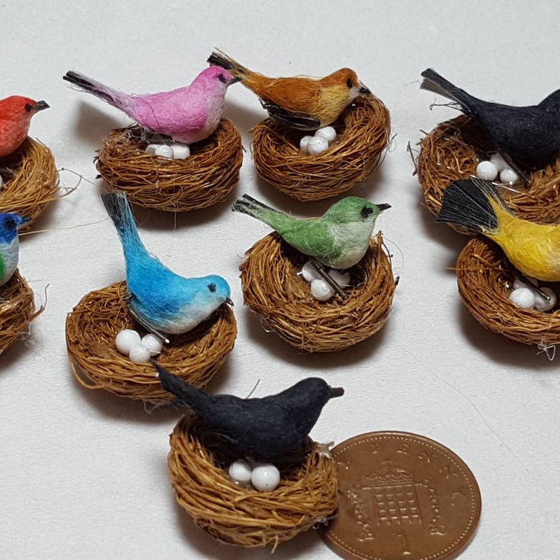 Miniature Nest for Birds - Etsy UK