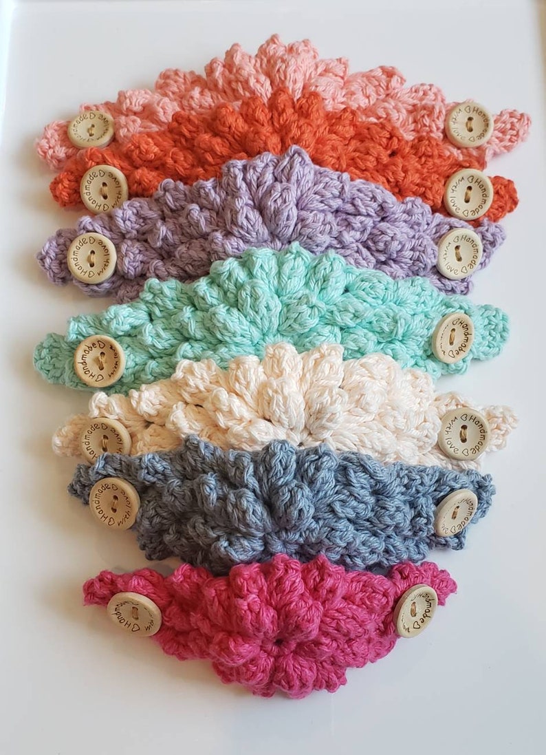 Crocheted Flower Ear Saver - Etsy