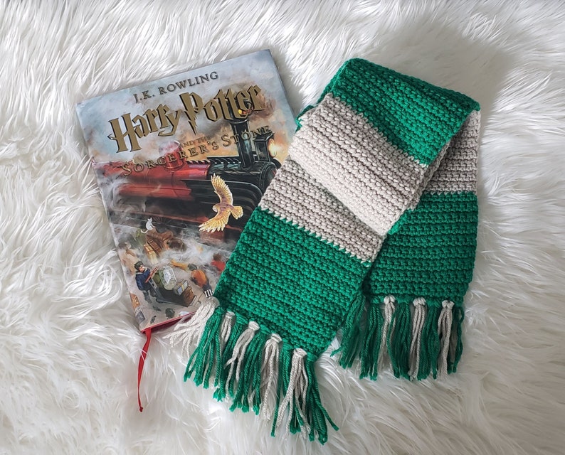 Crocheted Harry Potter Scarf Choose Your House | Etsy