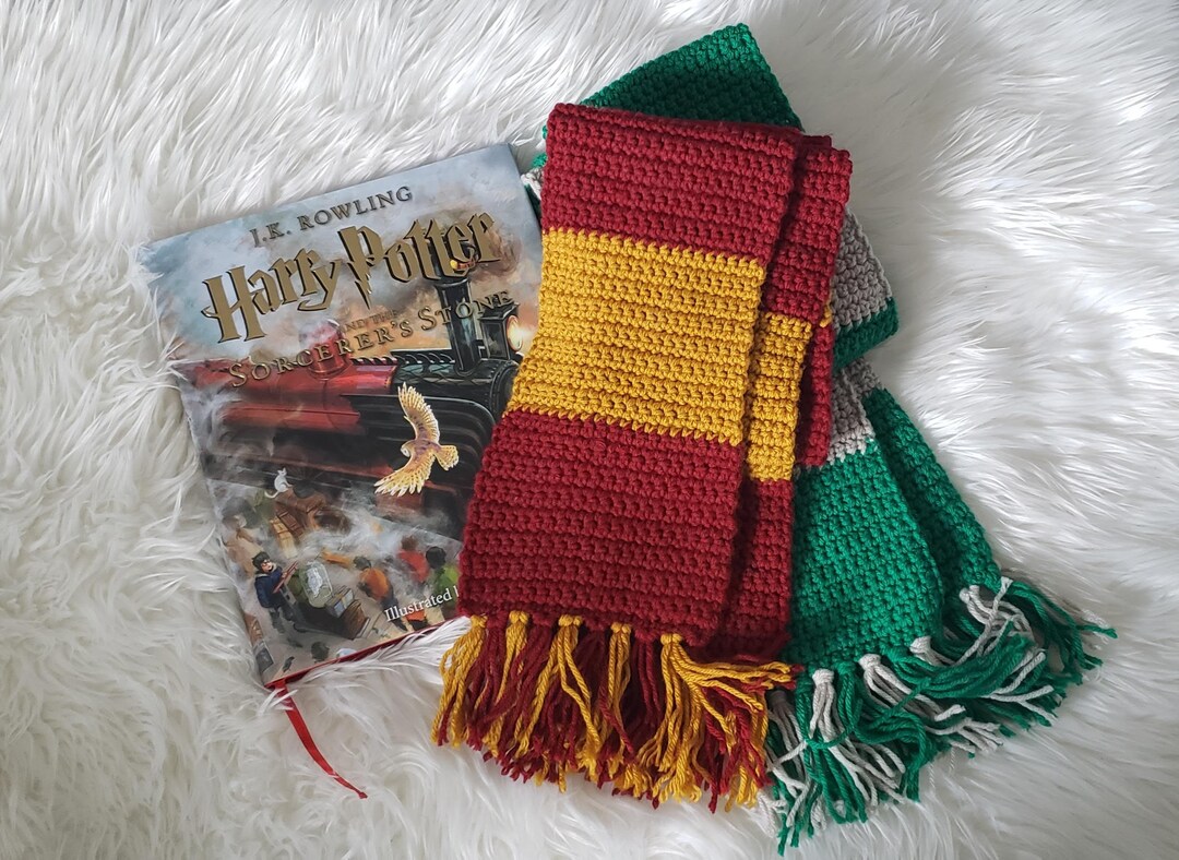 Crocheted Harry Potter Scarf - Choose Your House - Etsy