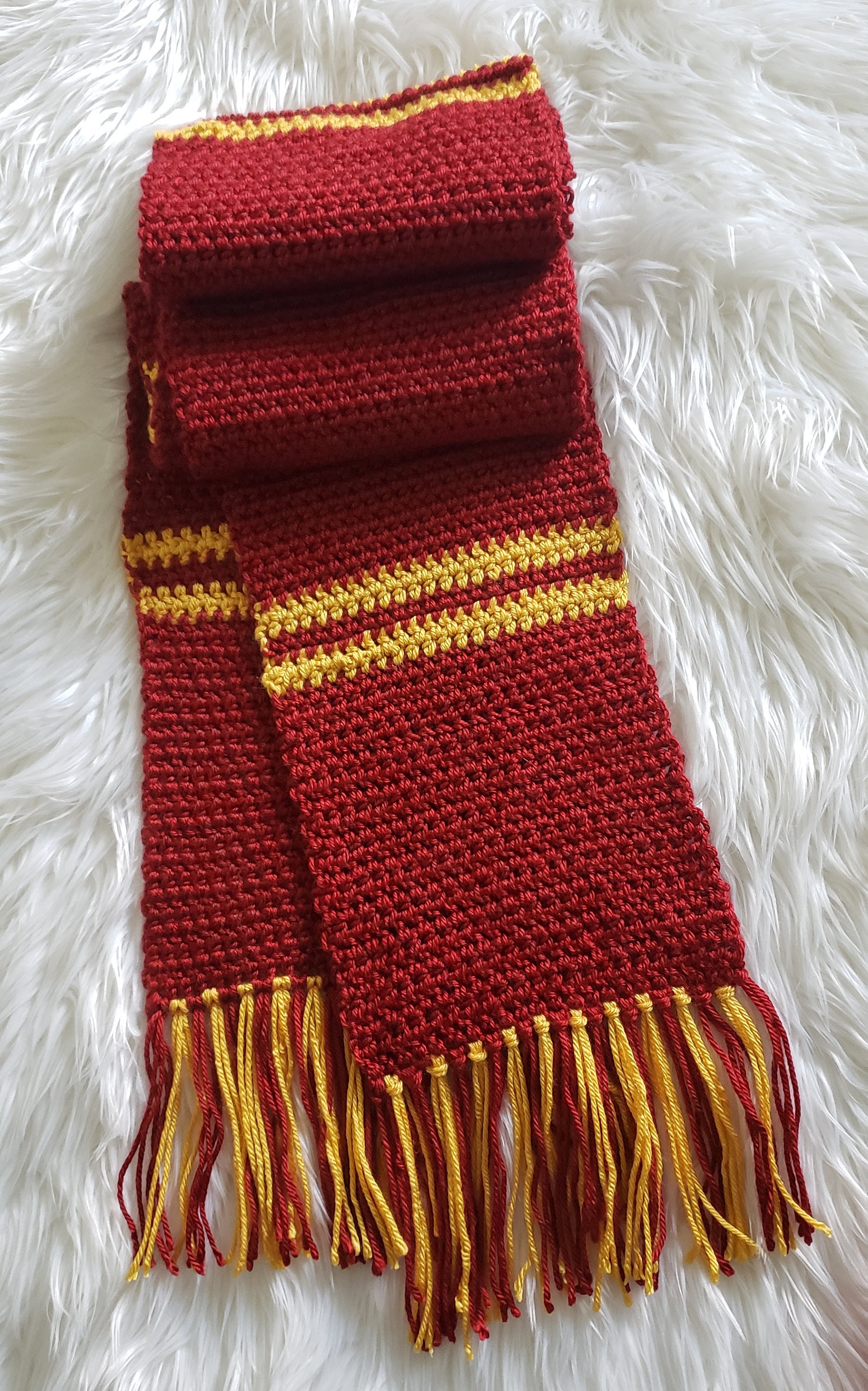 Crocheted Harry Potter Soft Scarf Gryffindor - Etsy