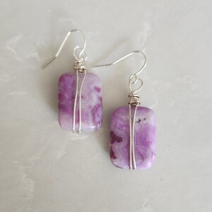 Amethyst Ocean Earrings - Etsy