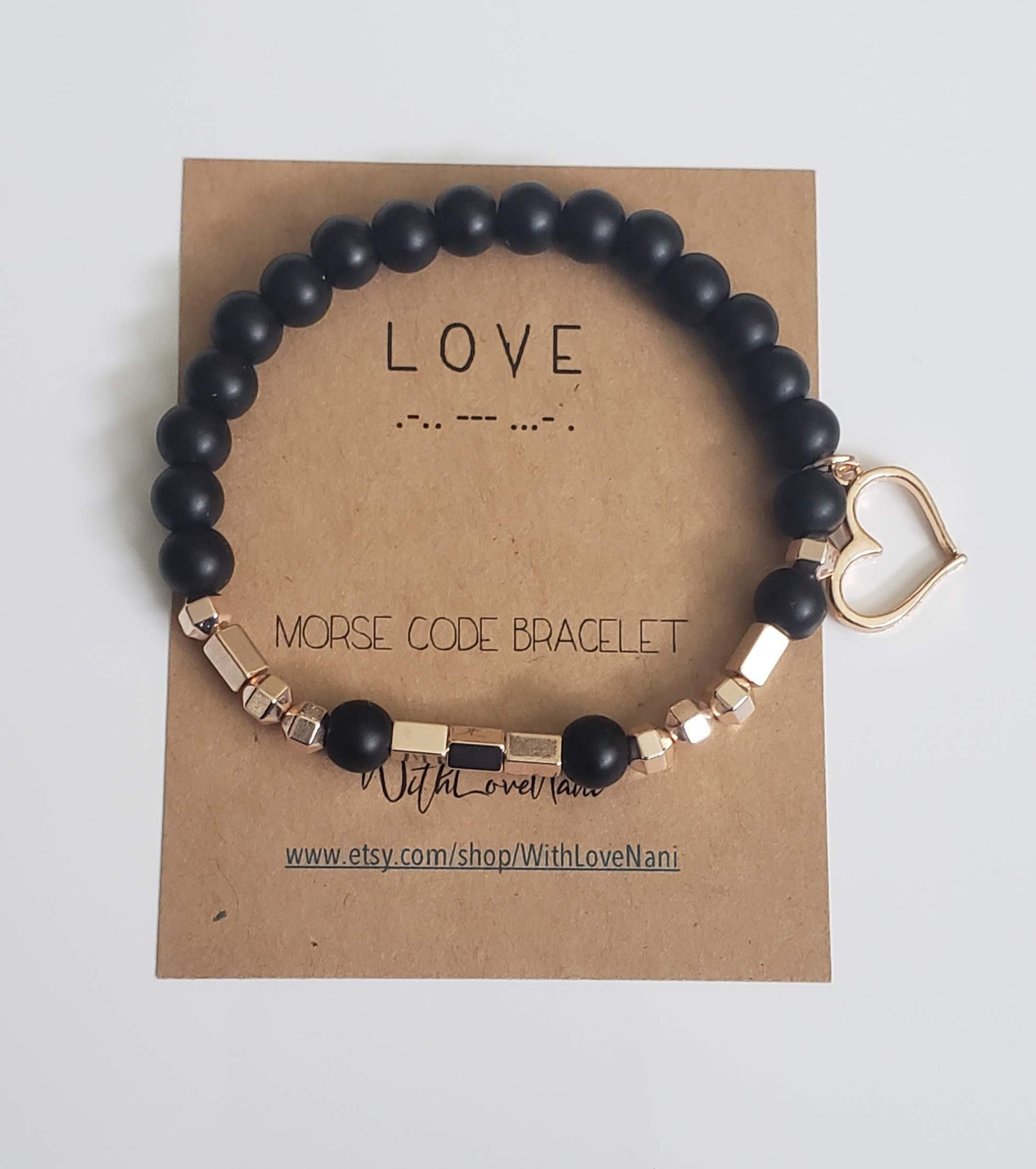 Morse Code Bracelet love - Etsy