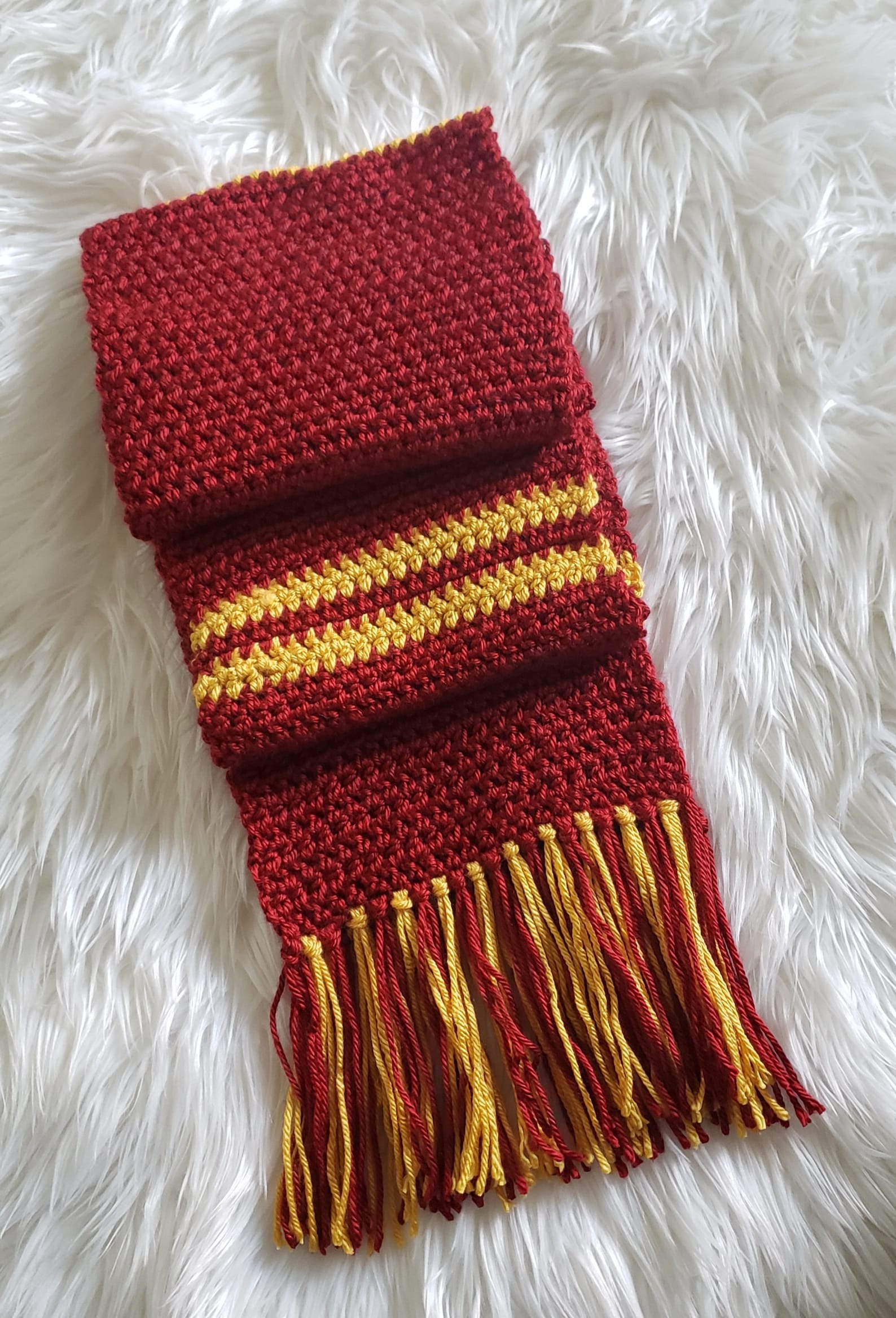 Crocheted Harry Potter Soft Scarf Gryffindor - Etsy