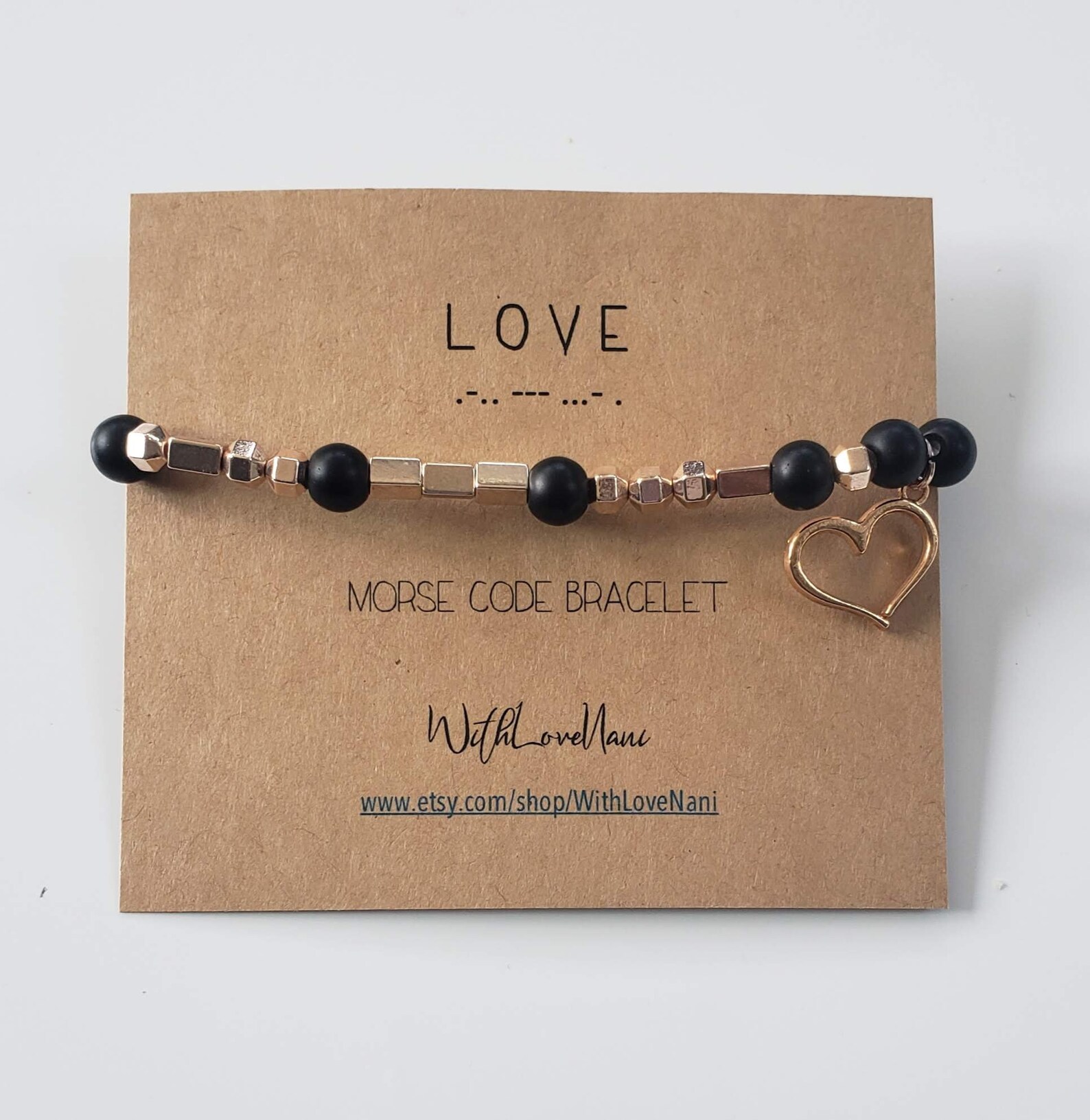 Morse Code Bracelet love - Etsy