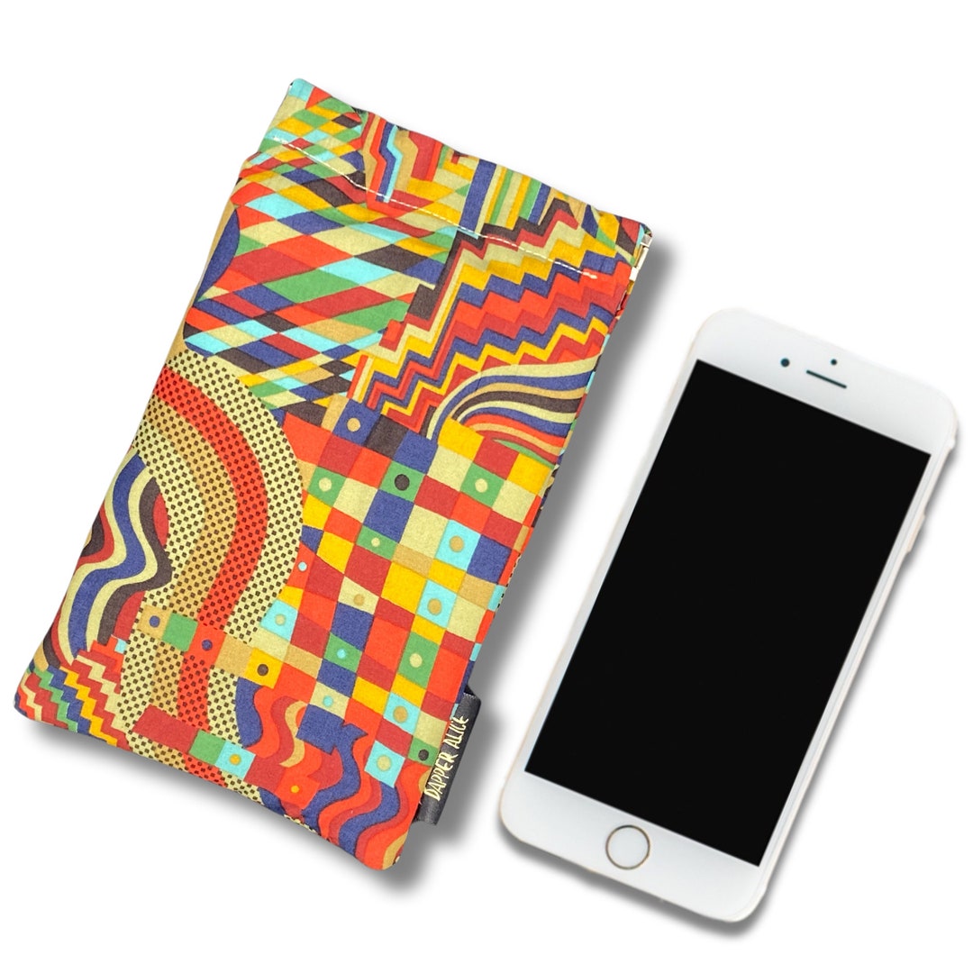 Protective Phone Pouch Made With Liberty London 'bauhaus'. Secure ...