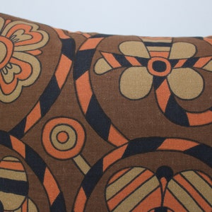 Vintage 70 Heals Floral Cushion Cover. Mid Century Modern, Abstract ...