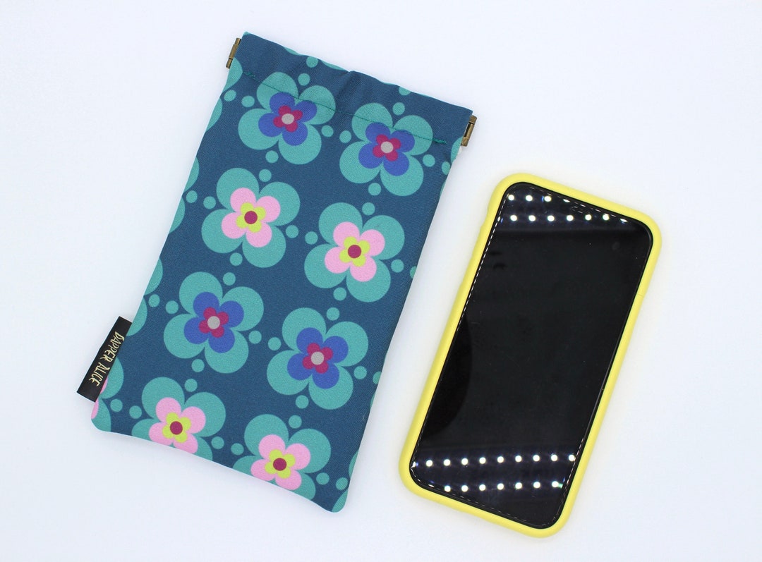 Protective Padded Phone Pouch. Mid Century Style Geometric - Etsy UK