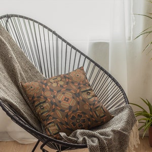 Vintage 70 Heals Floral Cushion Cover. Mid Century Modern, Abstract ...