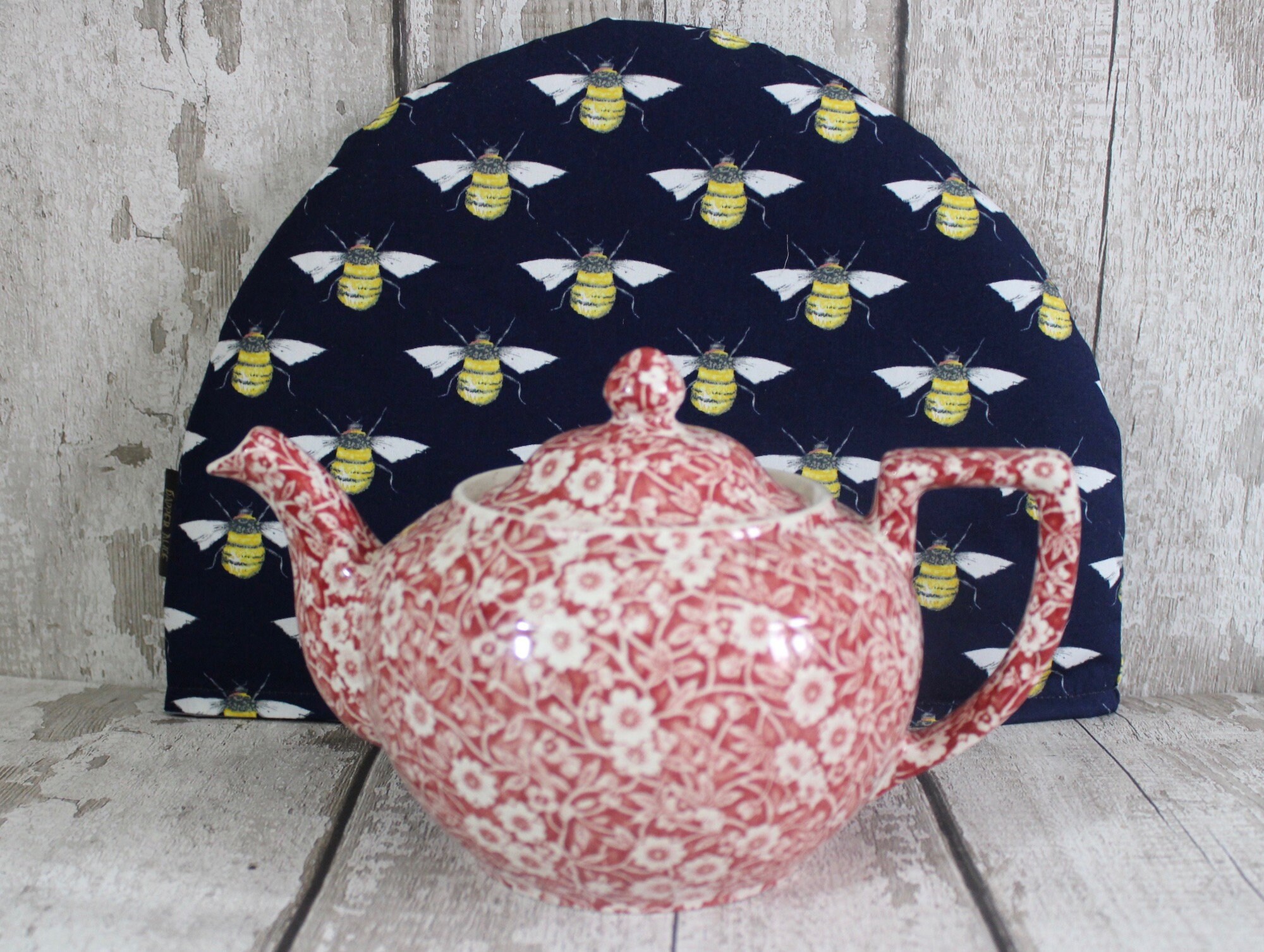 Honey Bee Tea Cosy Bumble Bee Tea Pot Cozy Geometric Bees Etsy