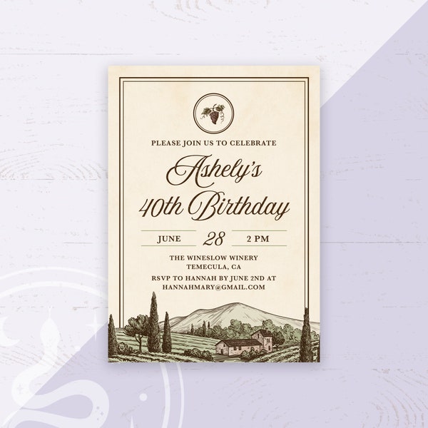 Tuscan Invitations - Etsy