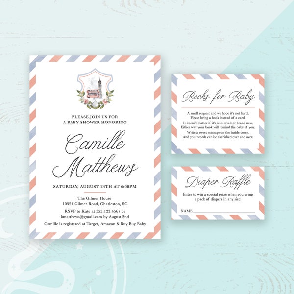 British Shower Invitation - Etsy