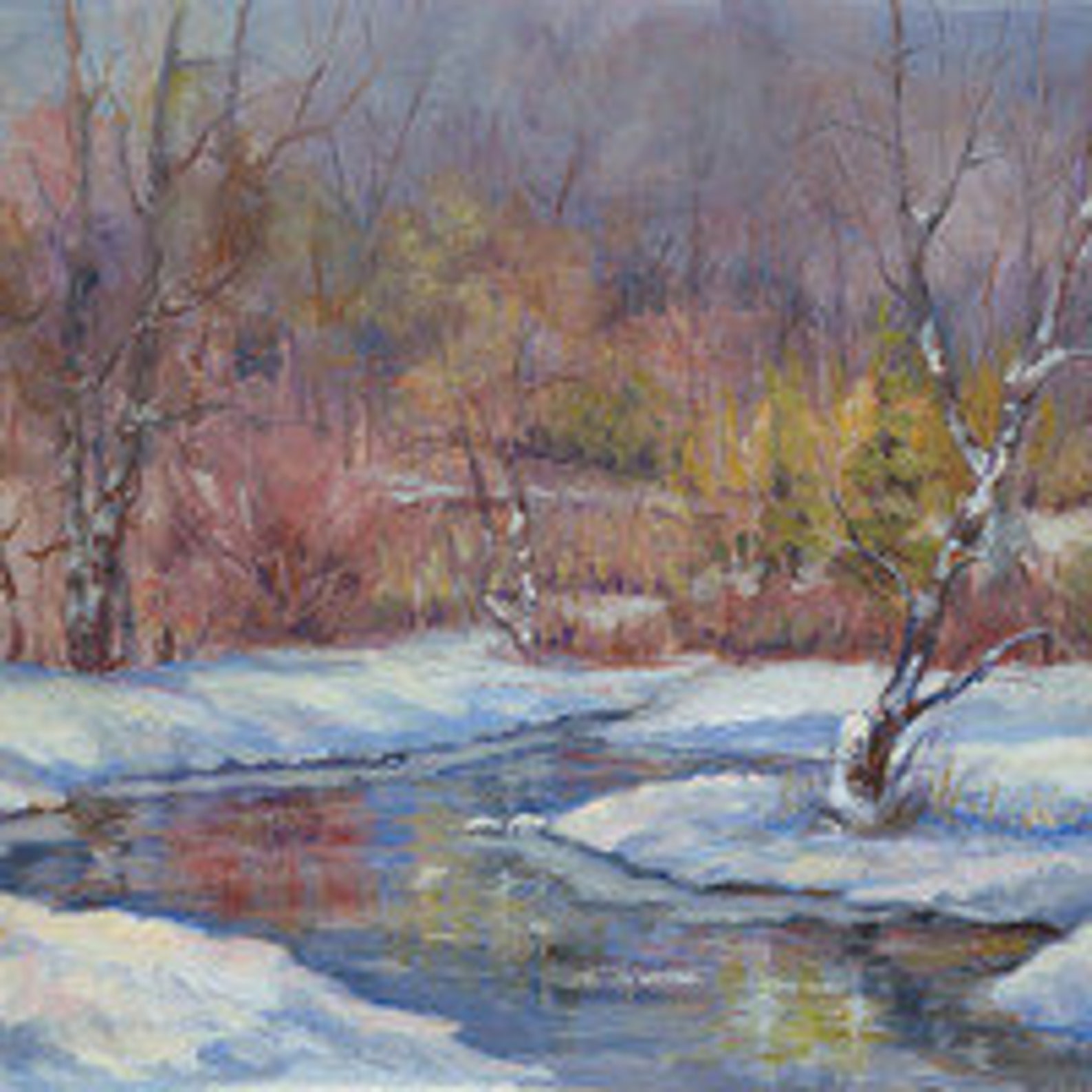 A Landscape Art Print Christmas Gift Snow Scene Art Print Wall Art-snow ...