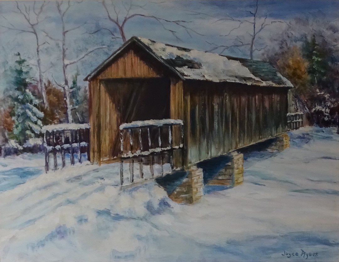 Covered Bridge Art Prints Rustic Art Prints-covered Bridge Art Decor ...