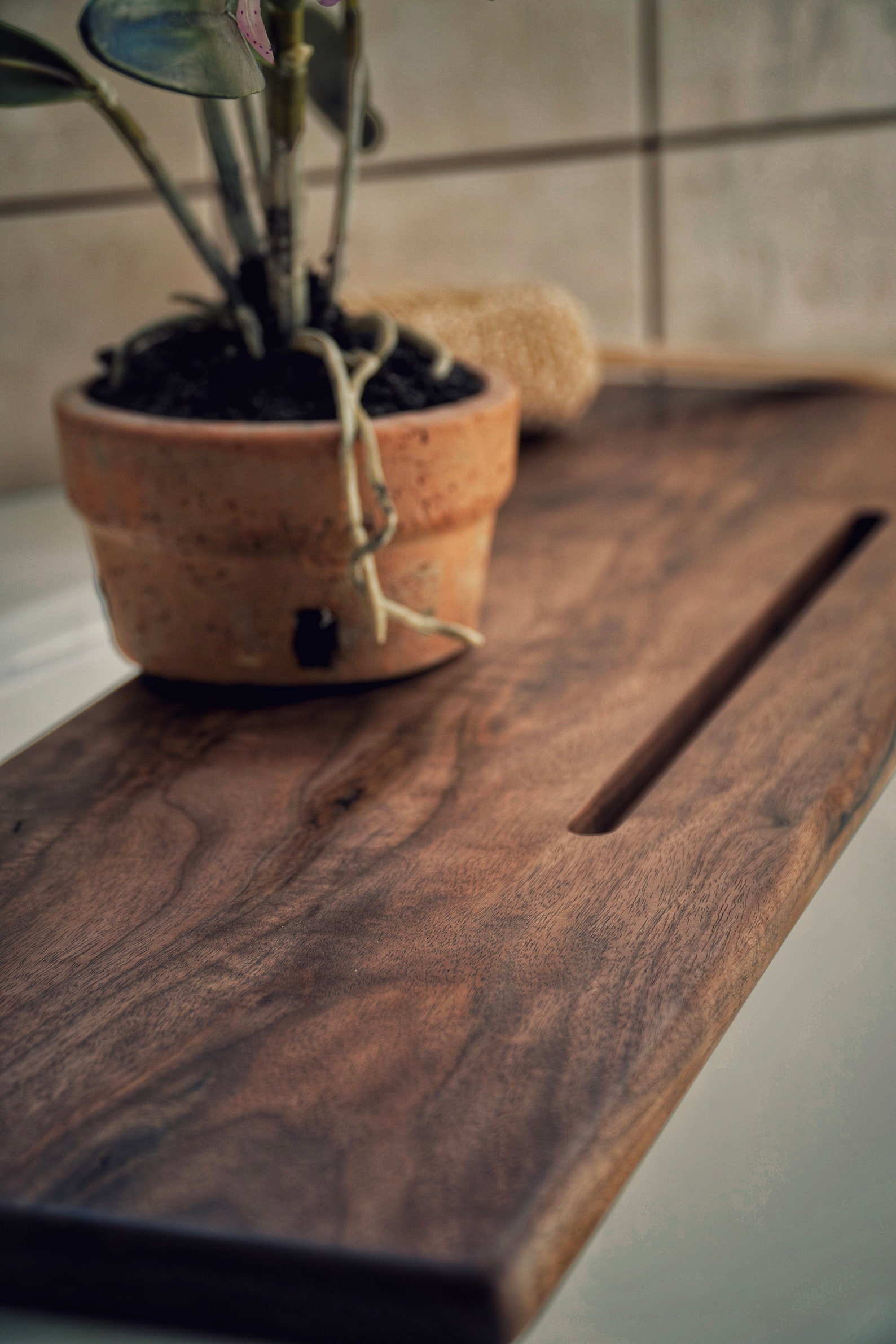Minimalist Walnut Bath Caddy - Etsy Australia