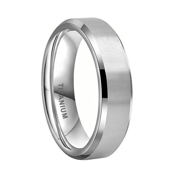 Brushed Silver Ring - Etsy