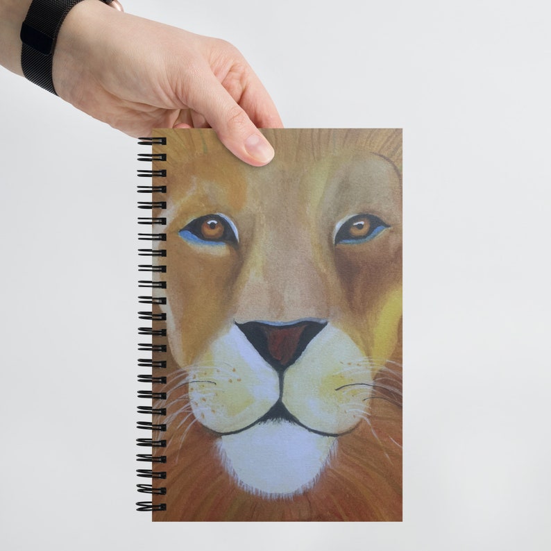 Notebook Lion Watercolor Notebook Lion Notebook - Etsy