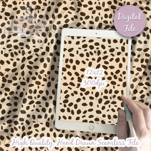 Cheetah Print Digital Paper, Seamless Pattern for Fabric and Scrapbook ...
