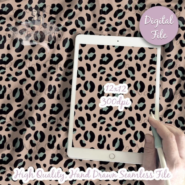 Muted Cheetah Print Fabric - Etsy