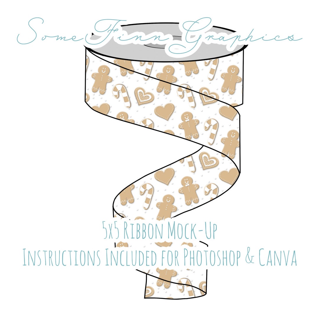 Ribbon Mock-up / Fabric Ribbons Mock up / Digital Mock up Crafts ...