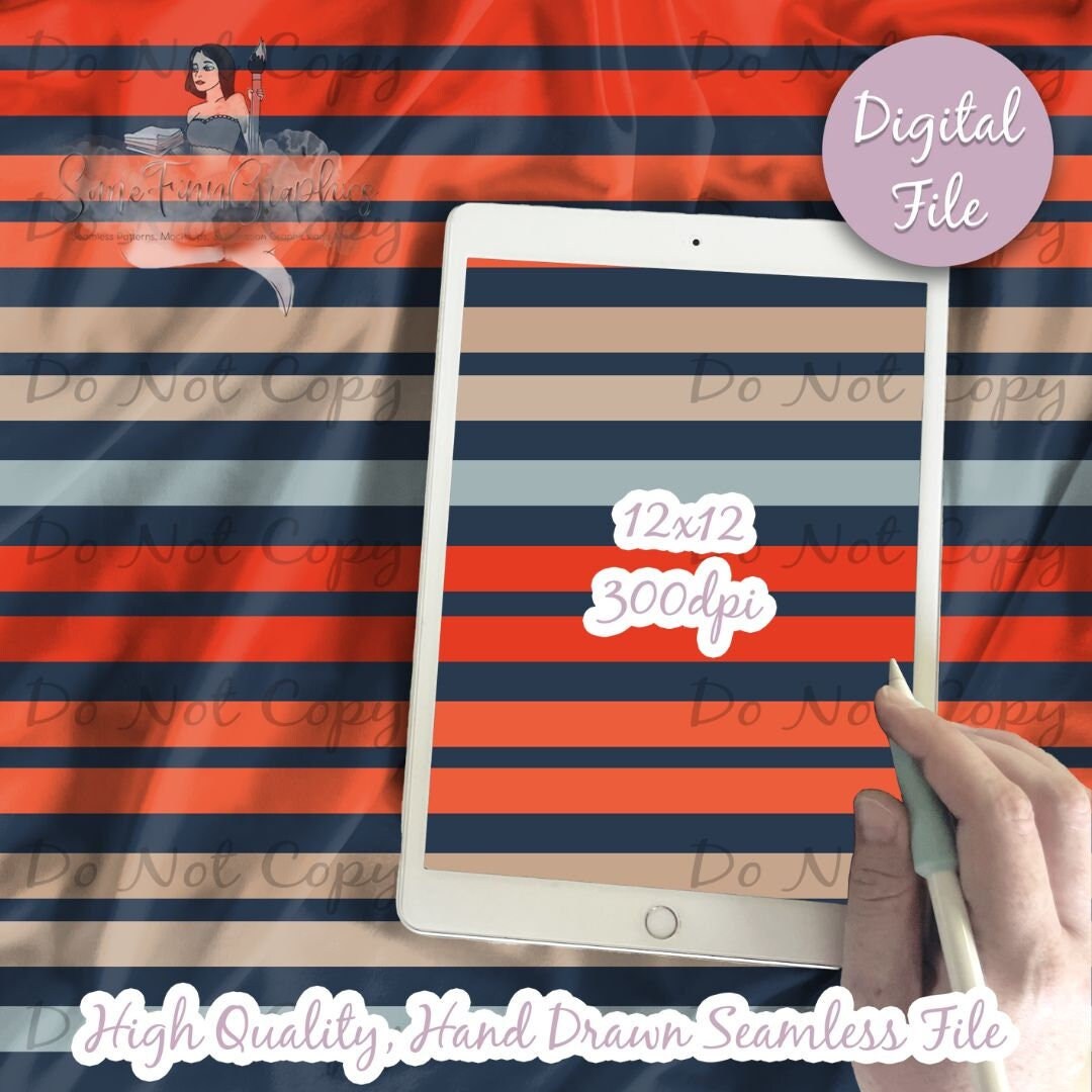 Bold Fun Stripes Digital Paper, Seamless Stripe Pattern, Fabric ...