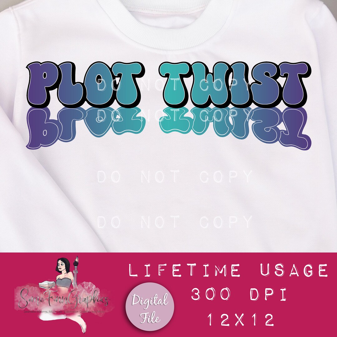 Plot Twist PNG, Funny Dramatic Png, Trendy Clipart, Digital Download ...