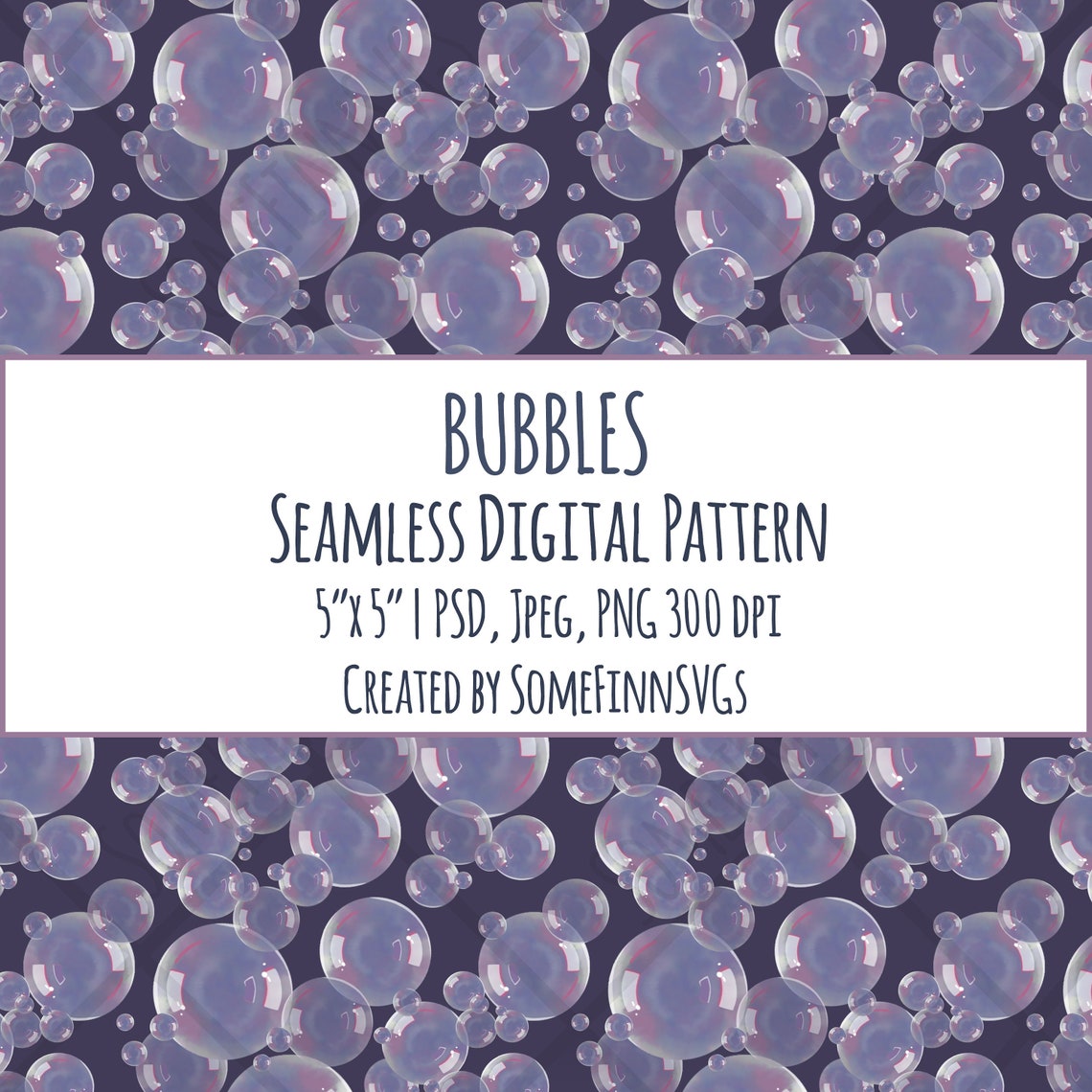Bubbles Seamless Pattern Digital Paper Bubble Design for | Etsy