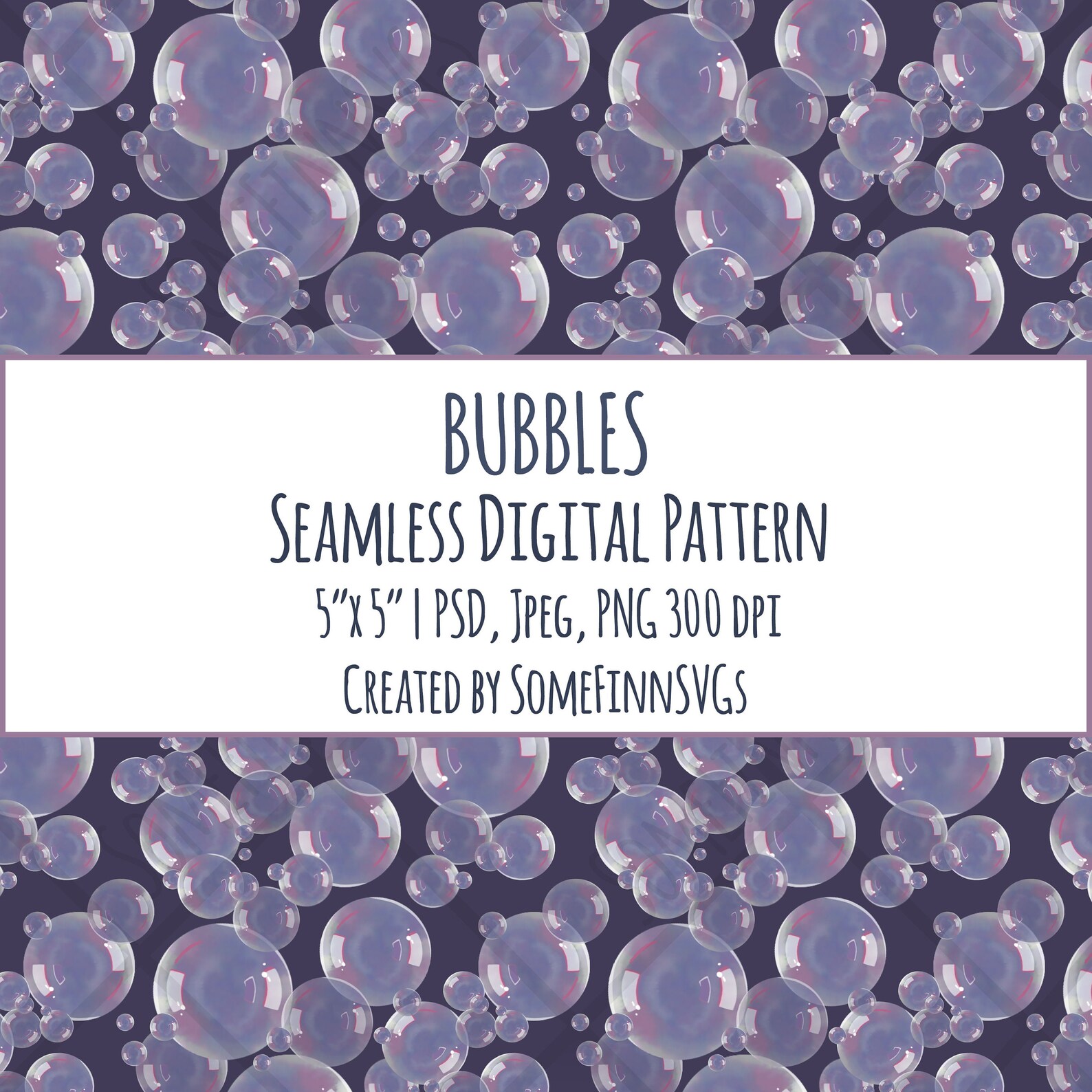 Bubbles Seamless Pattern Digital Paper Bubble Design for | Etsy